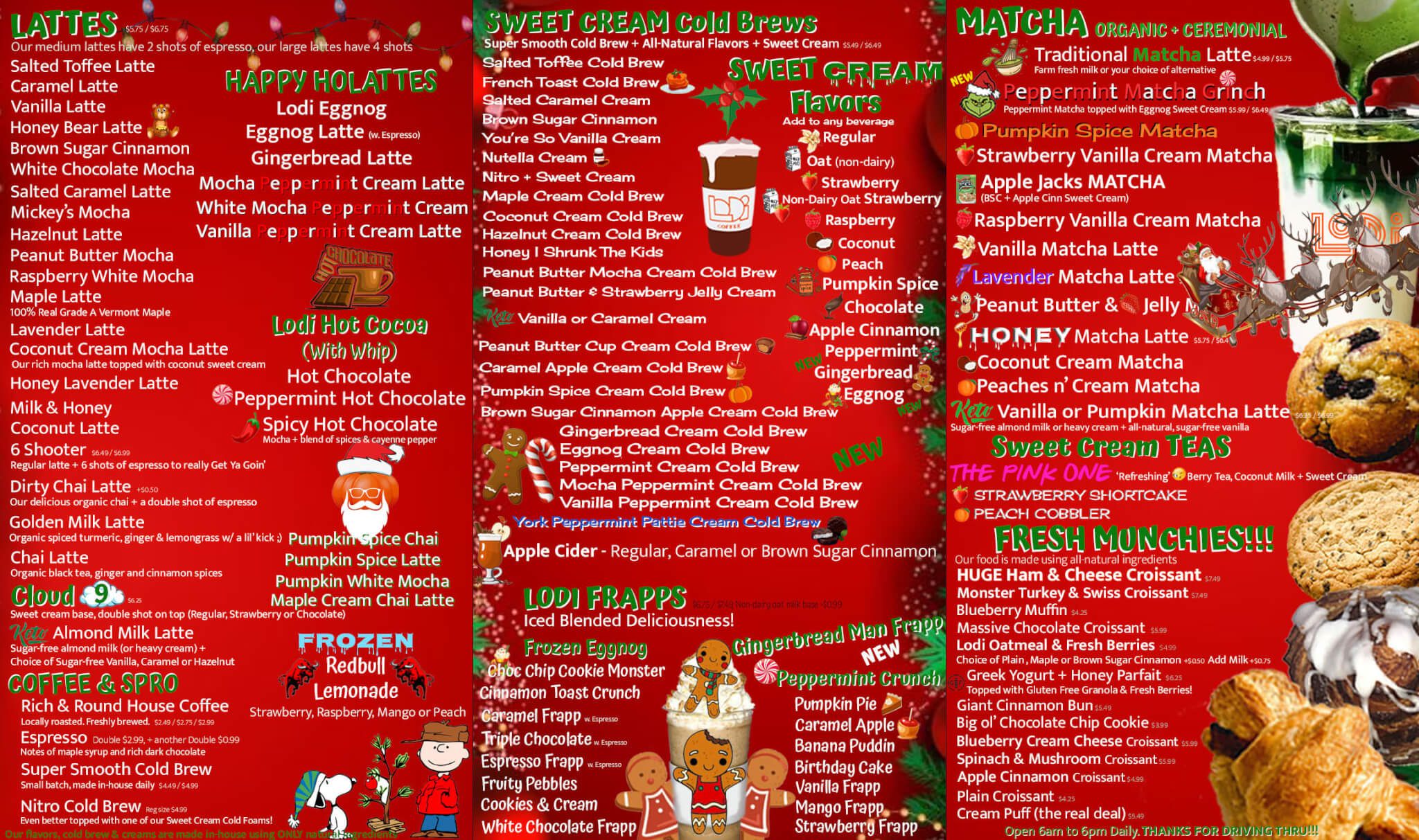 Lodi Coffee | Menu | North Charleston | Mount Pleasant