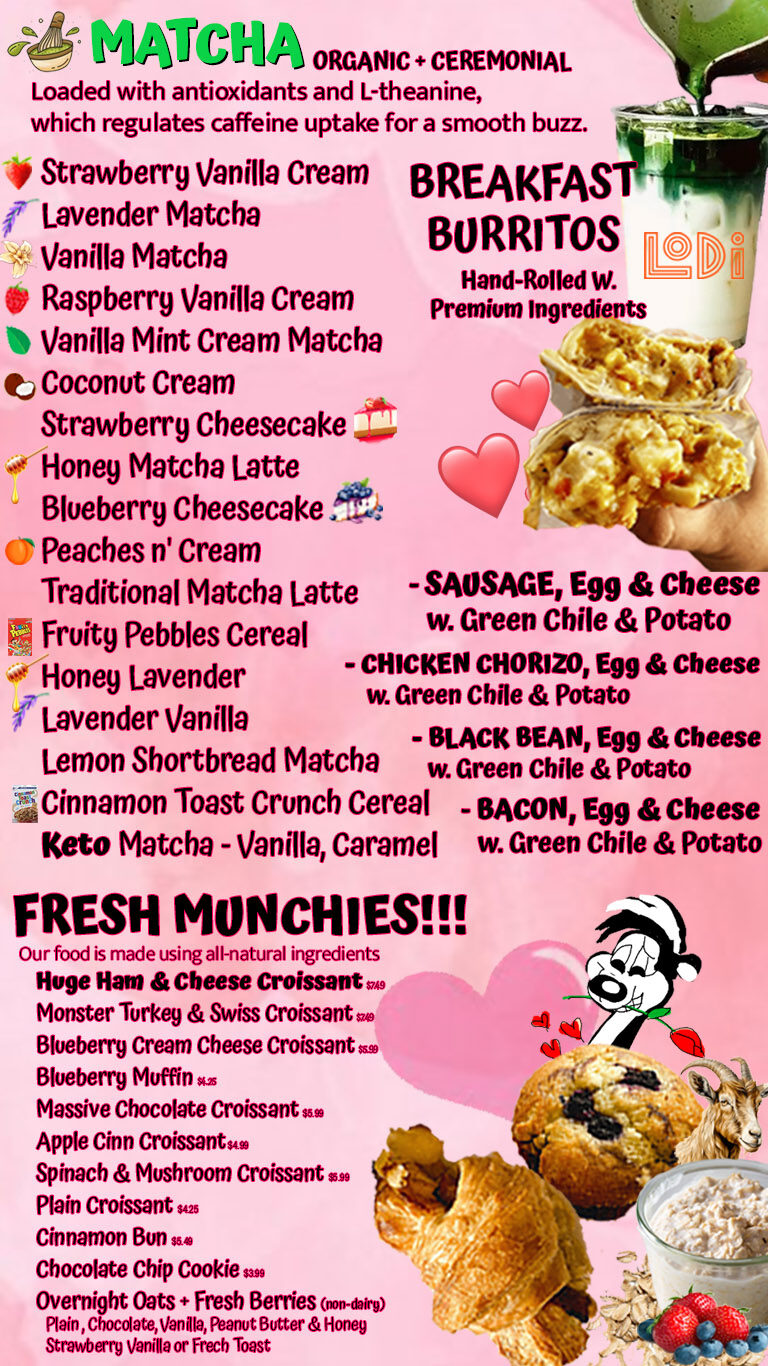 Lodi Coffee | Menu